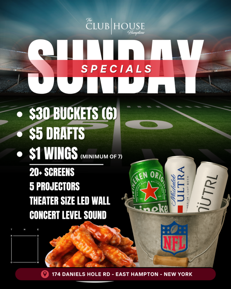 Events from January 3 – January 10 – ClubHouse Hamptons